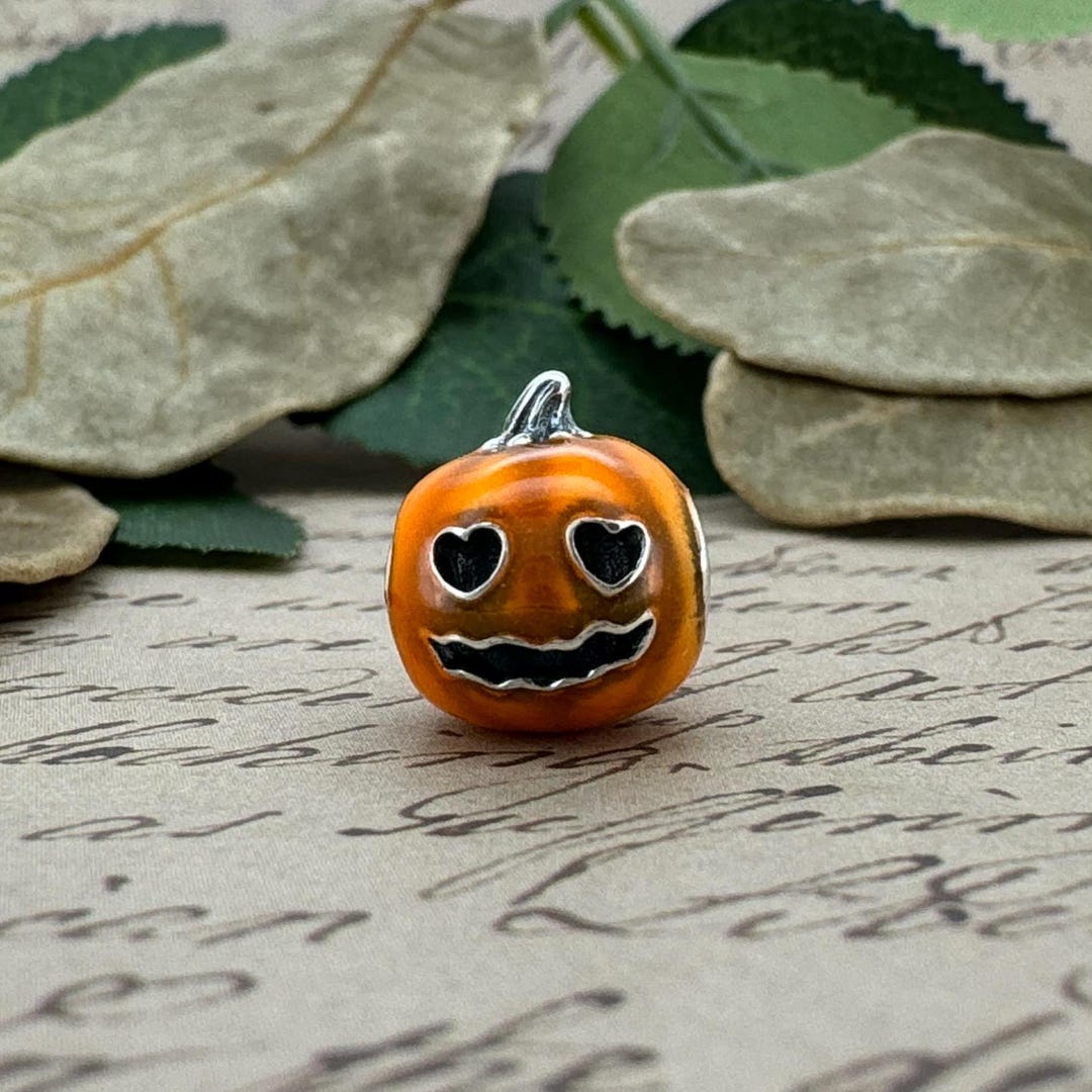 Glow-in-the-dark Spooky Pumpkin Charms for Bracelet/s925 Sterling ...
