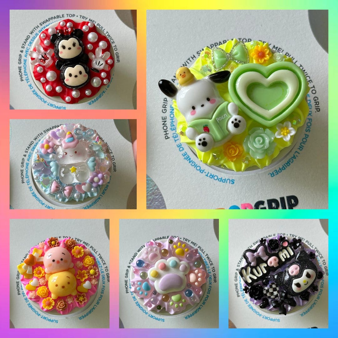 Cute Kawaii Decoden Phone Grip - Etsy