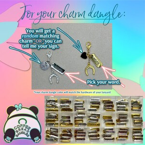 Silver Cell Phone Lanyard With Charm Dangle - Etsy