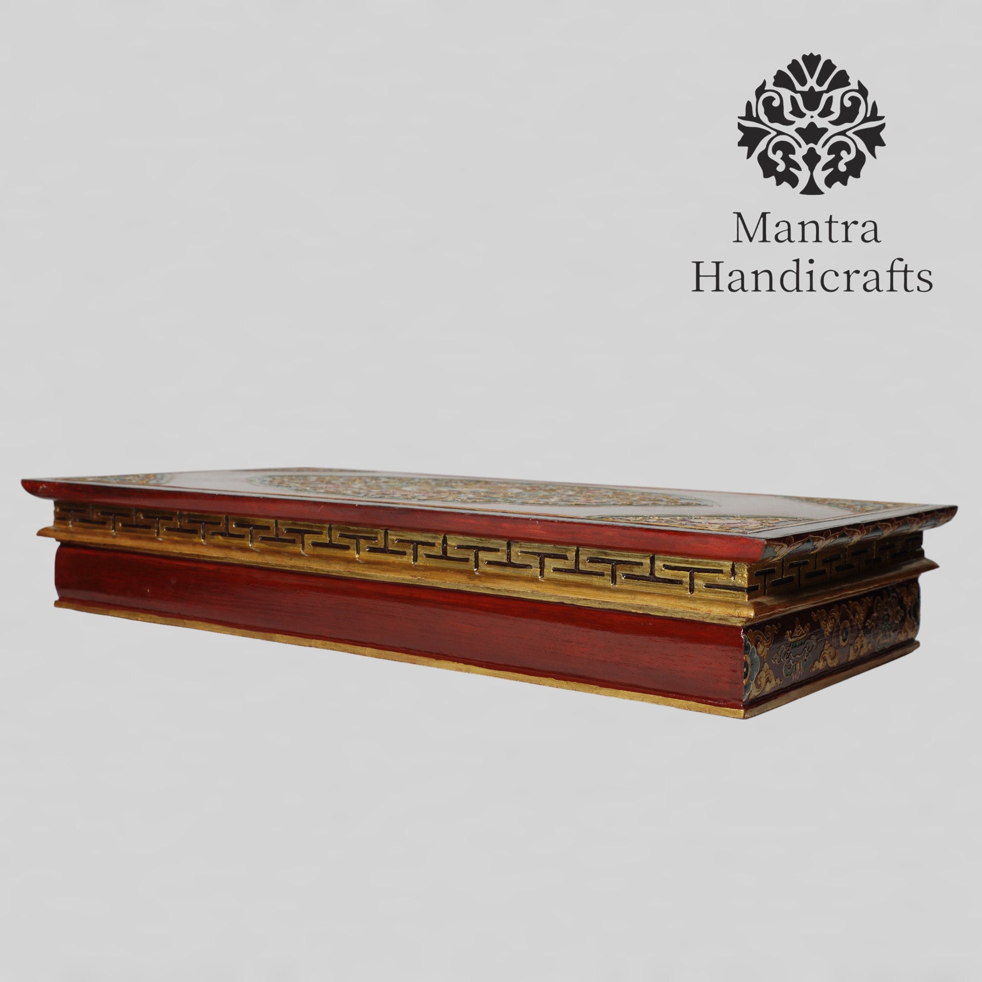 Hand-carved Trantrik Tibetan Wooden Carved Foldable Table Traditional ...