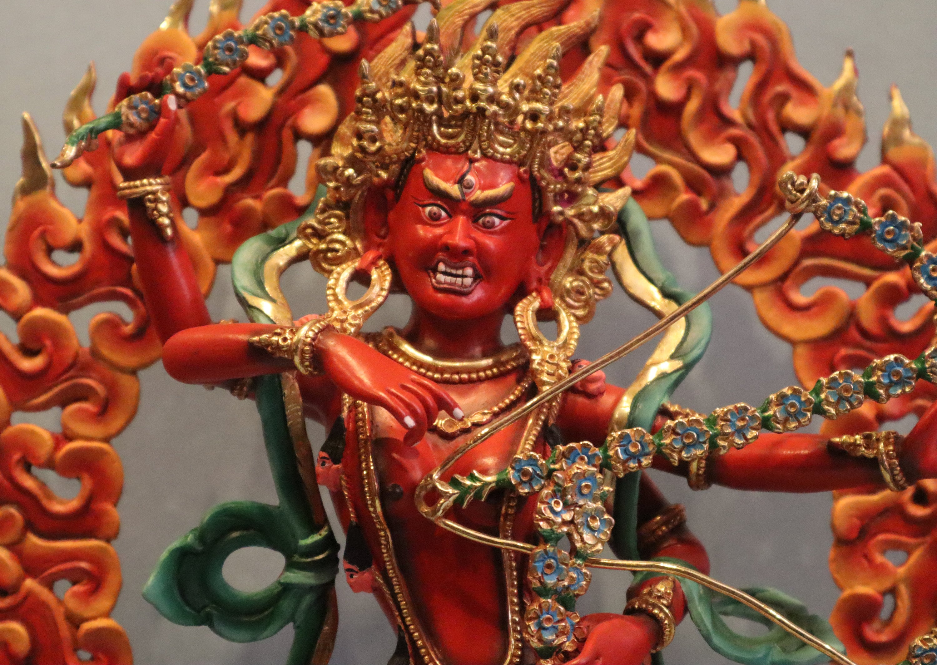 Handmade Tibetan Kurukulla Statue Red Tara Dakini Statue - Etsy