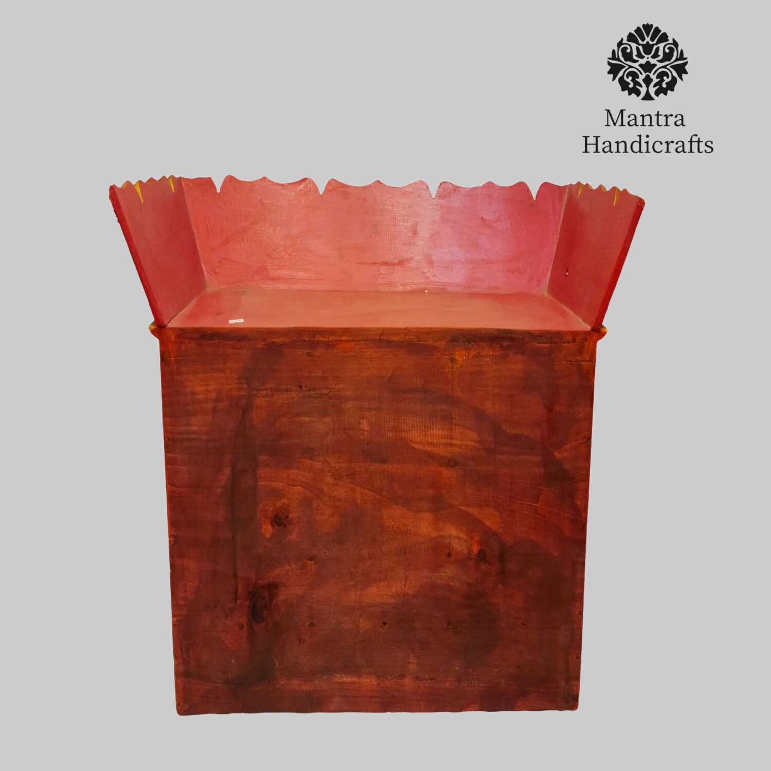 50 Cm Handcrafted Wooden Altar Base for Three Statues Set Rustic Charm ...