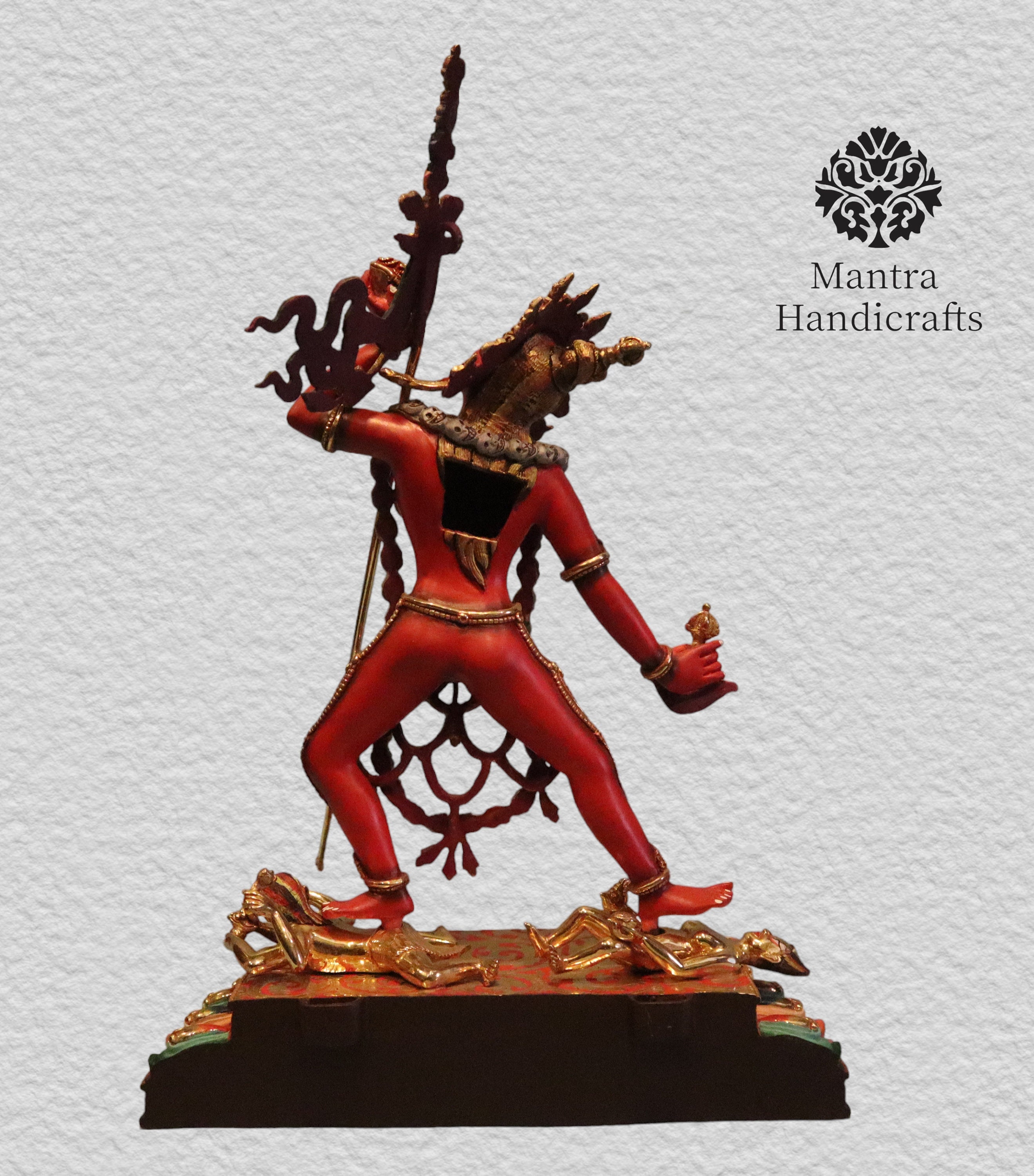 Hand Made Tibetan Buddhist Vajra Jogini Statue 24K Gold Gilded and ...