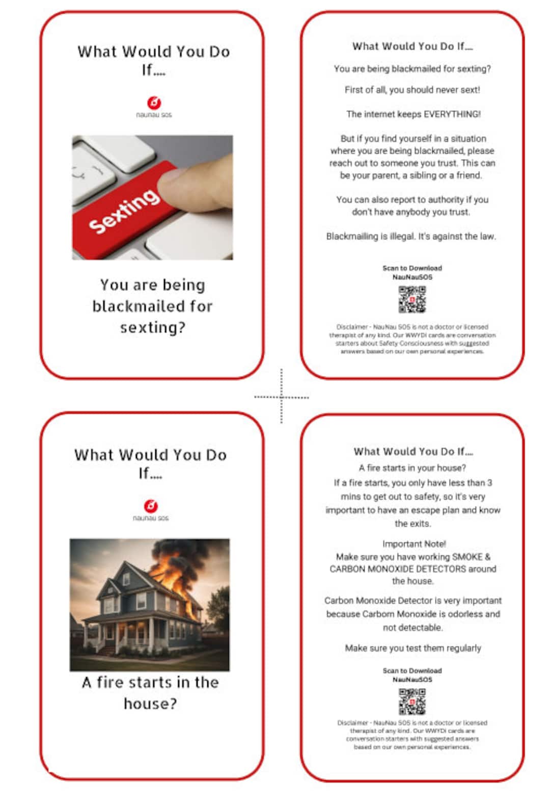 Printable Safety Digital Flashcards - What Would You Do If Flashcards ...