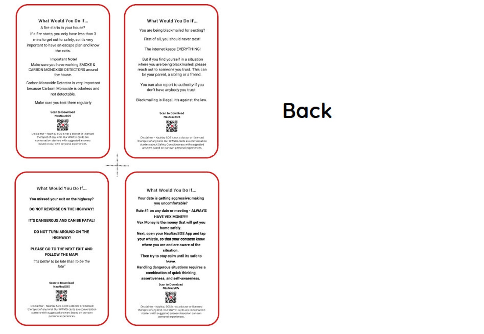 Printable Safety Digital Flashcards - What Would You Do If Flashcards ...