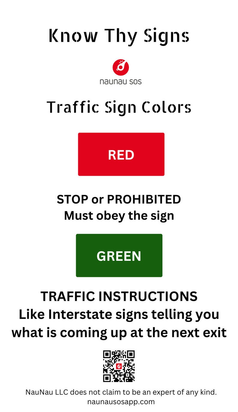 Printable Digital Community Signs - Know Thy Signs (traffic) Flashcards ...
