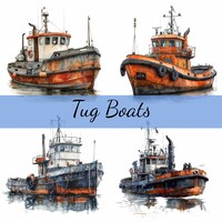 Tug Boat - Etsy
