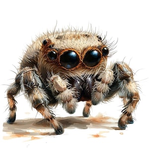 15 Baby Spider Clipart Bundle, 15 High-quality JPG, Craft Art, Card ...