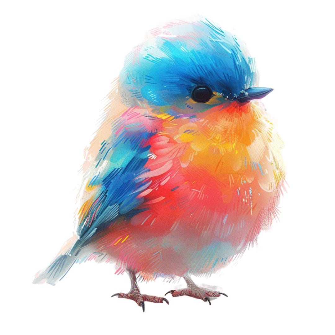 Colorful Bird Clipart Bundle, 16 High-quality JPG, Craft Art, Card ...