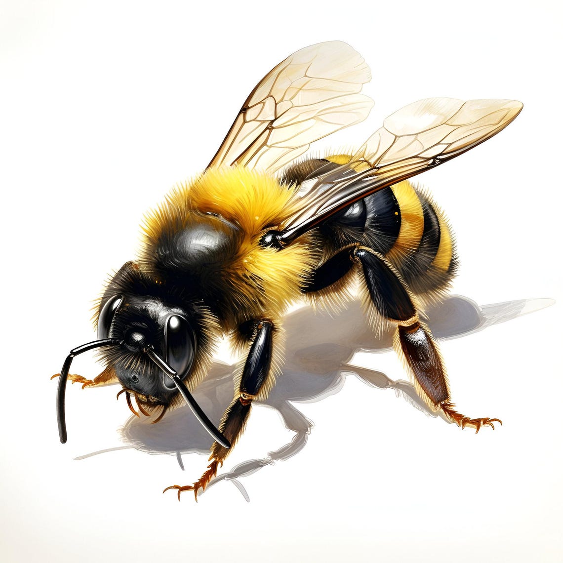 Bumblebee Bee Clipart Bundle, High-quality JPG, Craft Art, Card Making ...