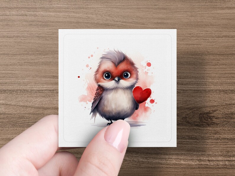 16 Valentine Bird Clipart Bundle, High-quality JPG, Craft Art, Card ...