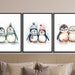 16 Winter Penguin Friends Clipart Bundle, 16 High-quality JPG, Nursery ...