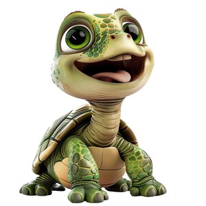 16 Quirky Turtle Adorable Cute Sassy Clipart Bundle, 16 High-quality ...