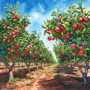16 Apple Orchard Clipart Bundle, 16 High-quality JPG, Craft Art, Card ...