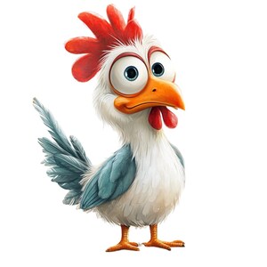Chicken Cartoon Silly Clipart Bundle 15 Transparent PNG Download, Card ...