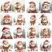 Santa at Christmas Time Clipart Bundle, 16 High-quality JPG, Craft Art ...
