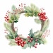 14 Christmas Winter Wreath Clipart Bundle, 14 High-quality JPG, Nursery ...