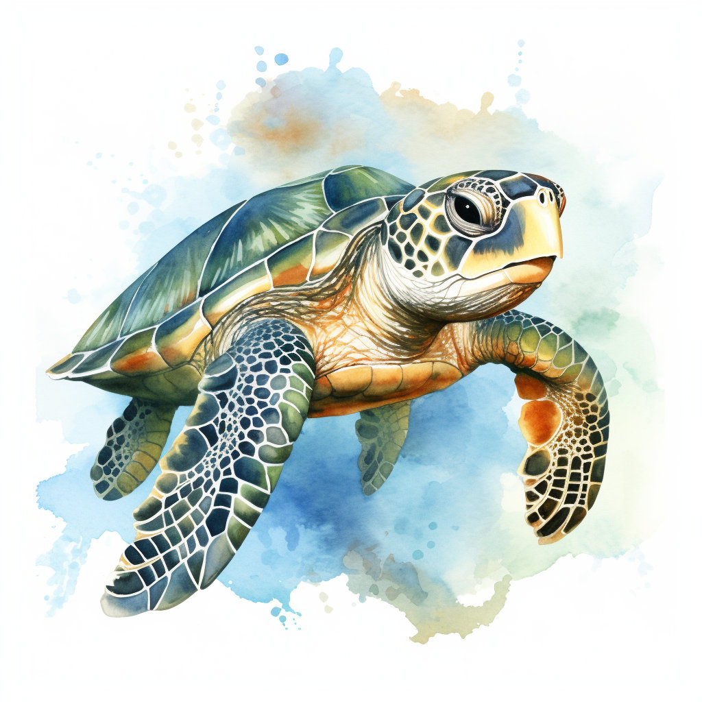 Sea Turtle Clipart Bundle, High-quality JPG, Craft Art, Card Making ...