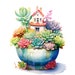 14 Succulents in Pots Clipart Bundle, High-quality JPG, Invitations ...