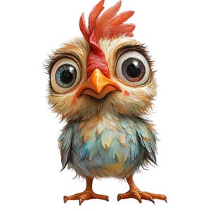 Chicken Cartoon Silly Clipart Bundle 15 Transparent PNG Download, Card ...