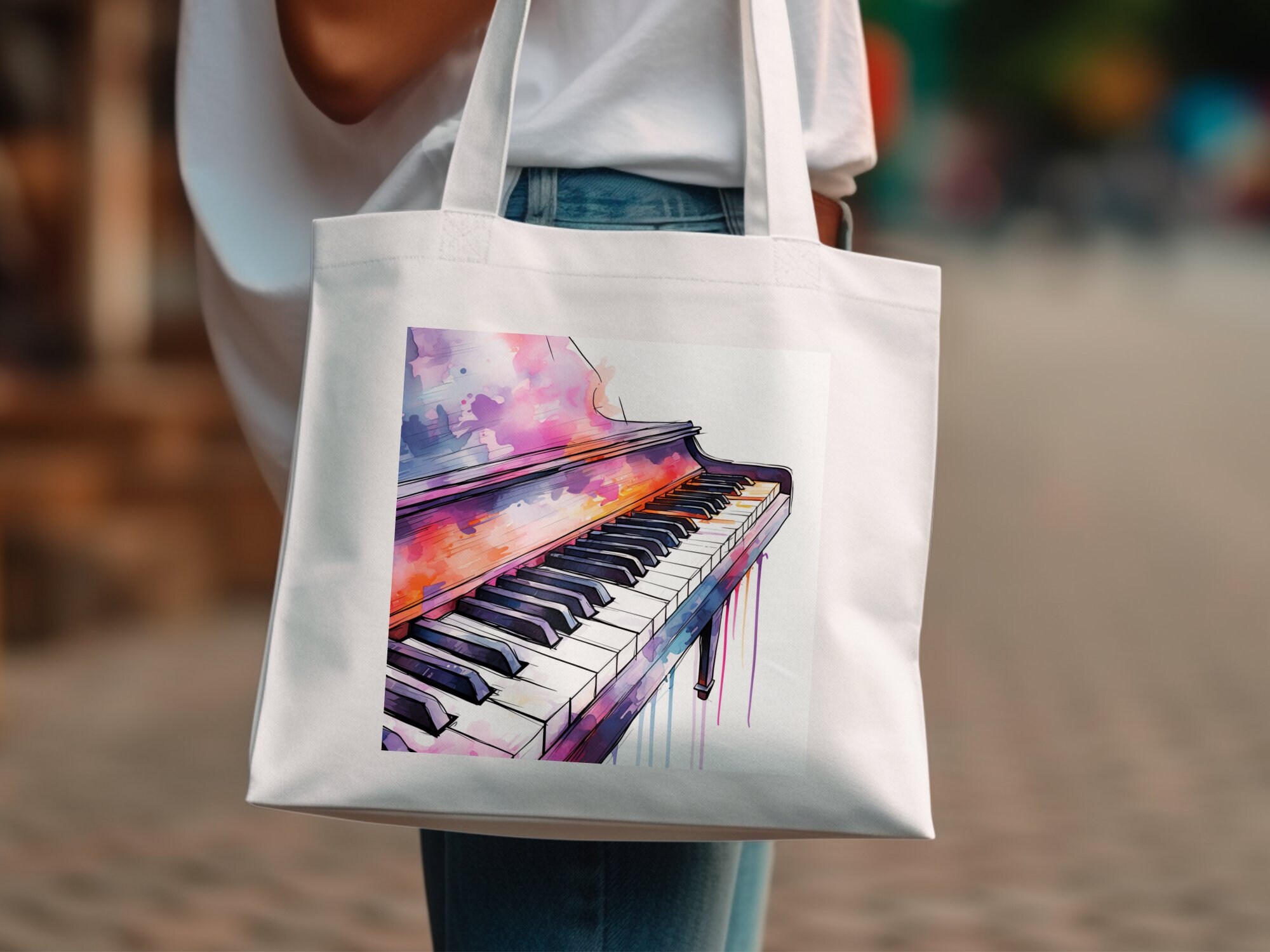 Watercolor Piano Keys Clipart Bundle, High-quality JPG, Craft Art, Card ...