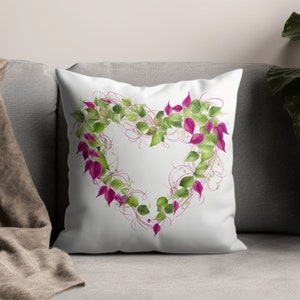 16 Fuschia Flower Heart Wreath Clipart Bundle, High-quality JPG, Craft ...