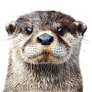 15 Playful Otter Clipart Bundle, 15 High-quality JPG, Craft Art, Card ...