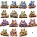 Cute Frog on a Log Clipart Bundle, 15 High-quality JPG, Craft Art, Card ...