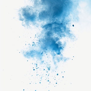 16 Blue Dust Powder Clipart Bundle, 16 High-quality JPG, Craft Art ...