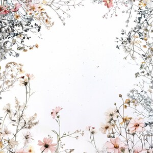 Small Flower Frame 2 Clipart Bundle, 15 High-quality JPG, Craft Art ...