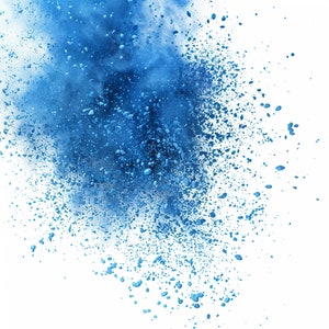 16 Blue Dust Powder Clipart Bundle, 16 High-quality JPG, Craft Art ...