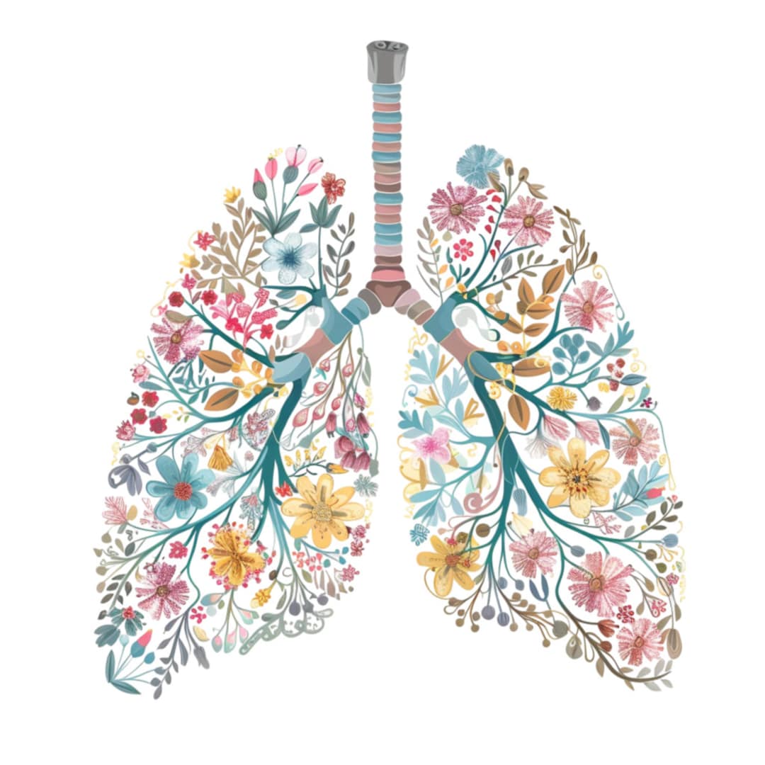 Floral Lungs Flowers Clipart Bundle, 14 High-quality JPG, Craft Art ...