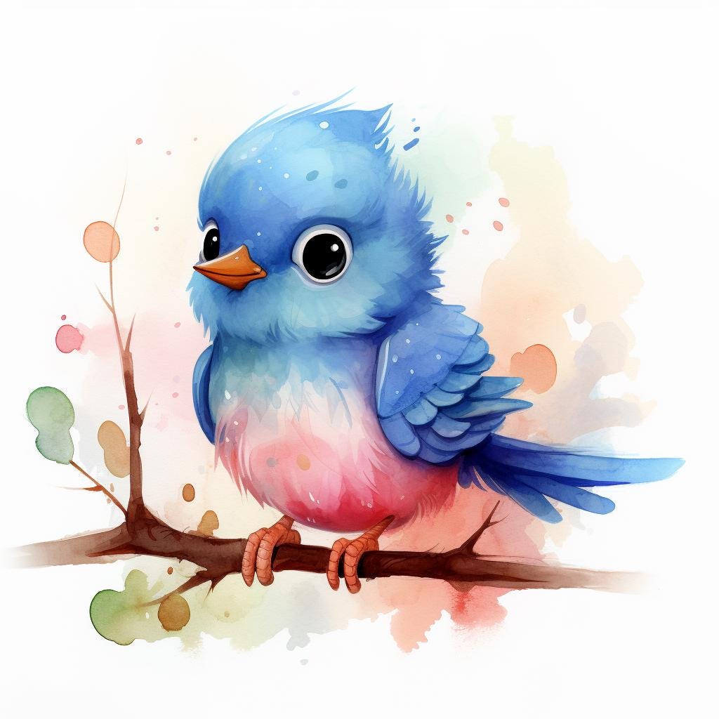 21 Cute Adorable Birds Clipart Bundle, JPG, Card Making, Clip Art ...