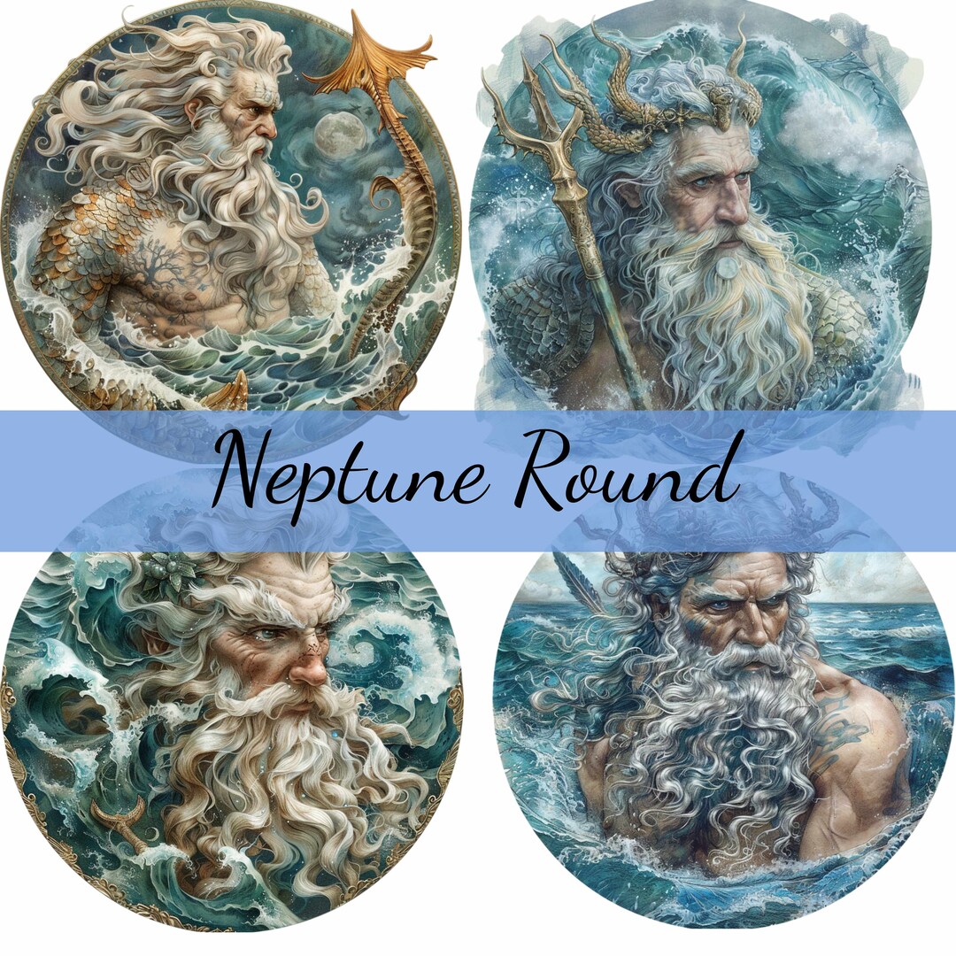 16 Neptune Round Clipart Bundle, 16 High-quality JPG, Craft Art, Card Making, Clip Art, Digital ...