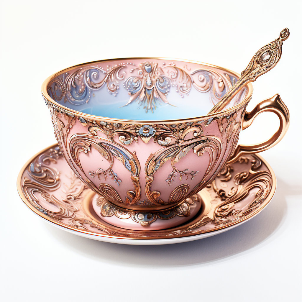 Fancy Teacup Clipart Bundle, High-quality JPG, Craft Art, Card Making ...