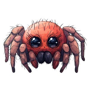 15 Baby Spider Clipart Bundle, 15 High-quality JPG, Craft Art, Card ...