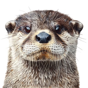 Playful Otter Clipart Bundle, 15 High-quality JPG, Craft Art, Card ...