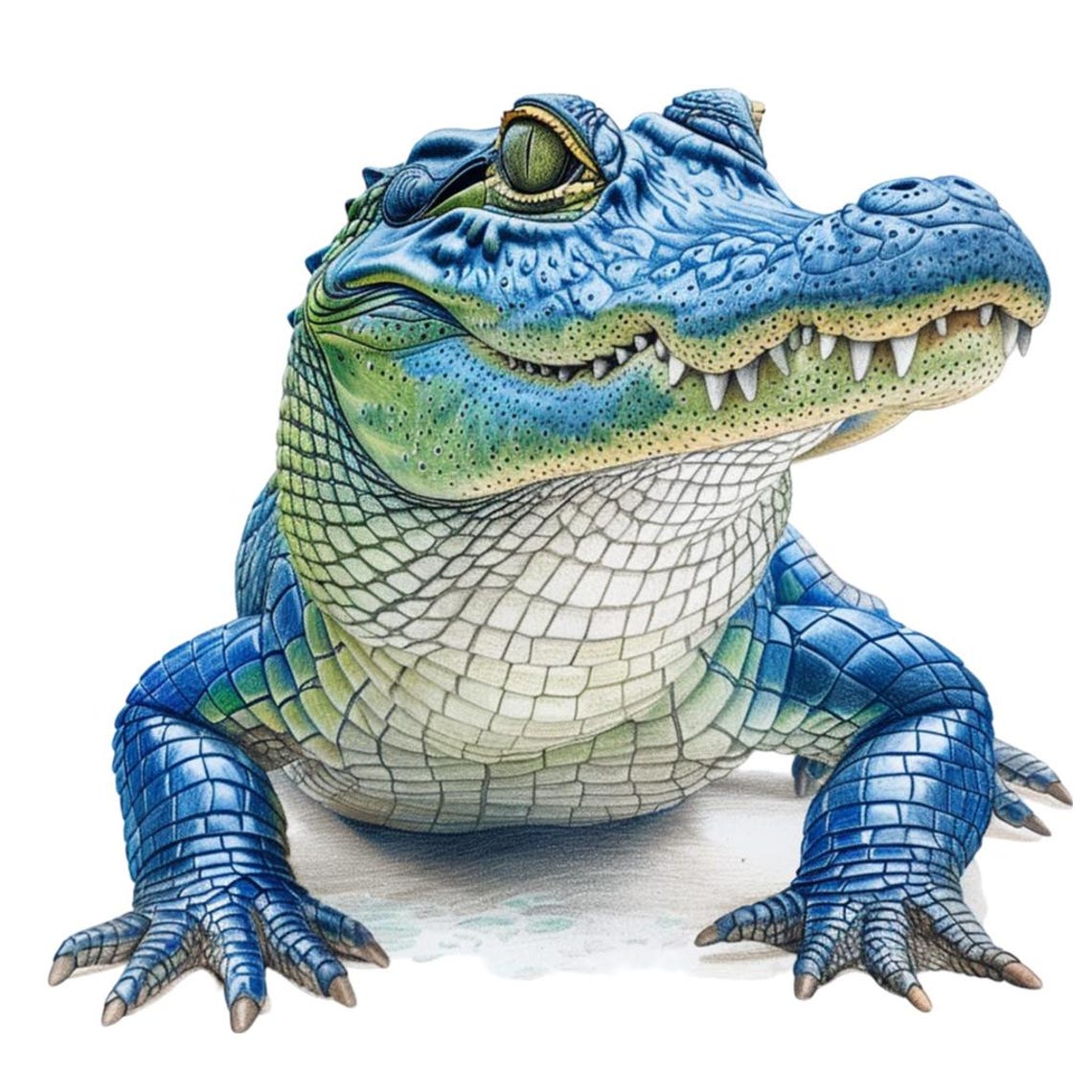16 Beautiful Alligator Clipart Bundle, 16 High-quality Jpgs, Craft Art ...