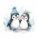 16 Winter Penguin Friends Clipart Bundle, 16 High-quality JPG, Nursery ...
