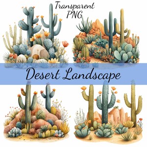 15 Desert Cactus Folk Art 15 Clipart Bundle, Transparent PNG Download ...