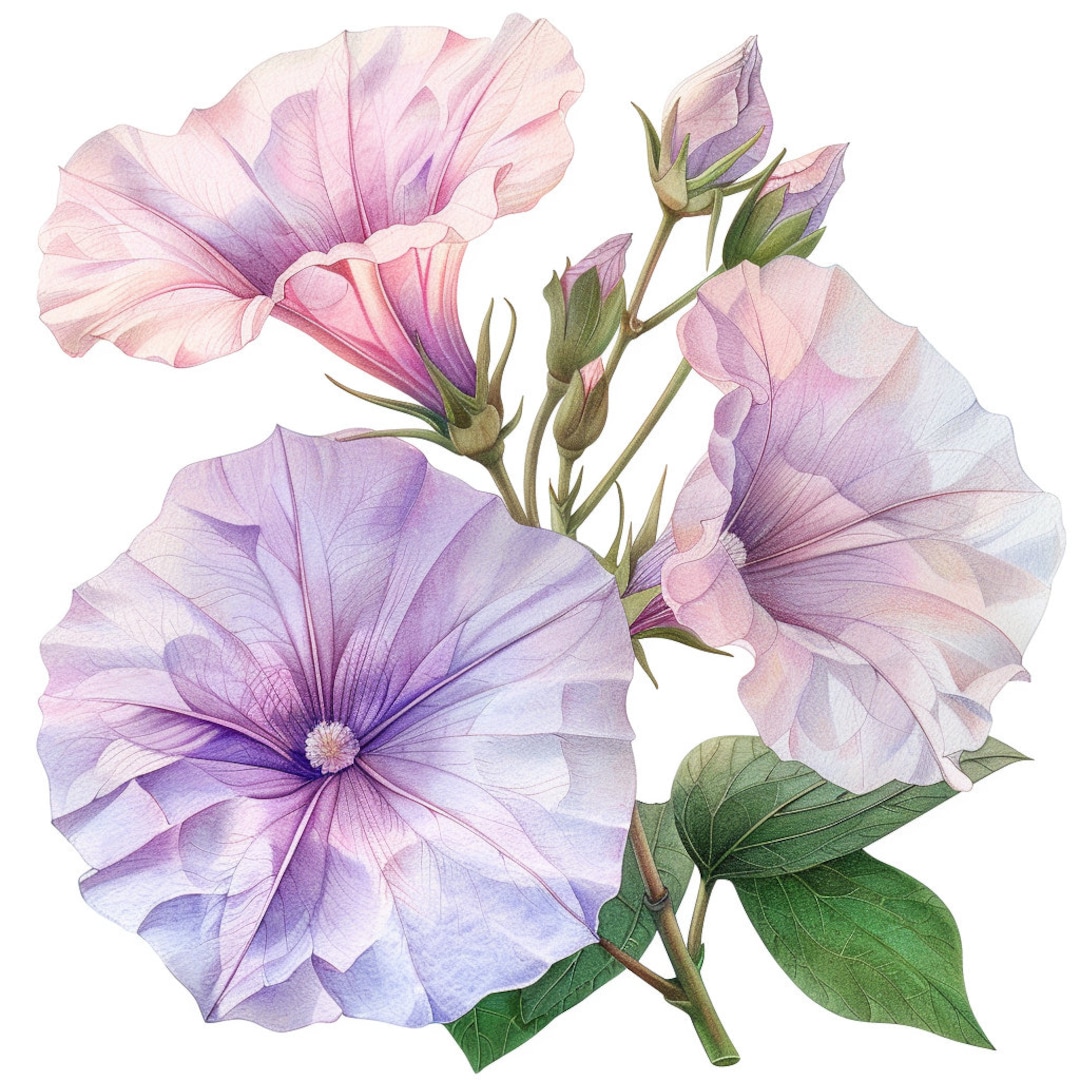 Four O'clock Flowers Clipart Bundle, 16 High-quality JPG, Craft Art ...