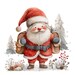 Santa at Christmas Time Clipart Bundle, 16 High-quality JPG, Craft Art ...