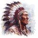 Native American Indian Chief Clipart Bundle, 16 High-quality JPG, Craft ...