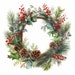 14 Christmas Winter Wreath Clipart Bundle, 14 High-quality JPG, Nursery ...