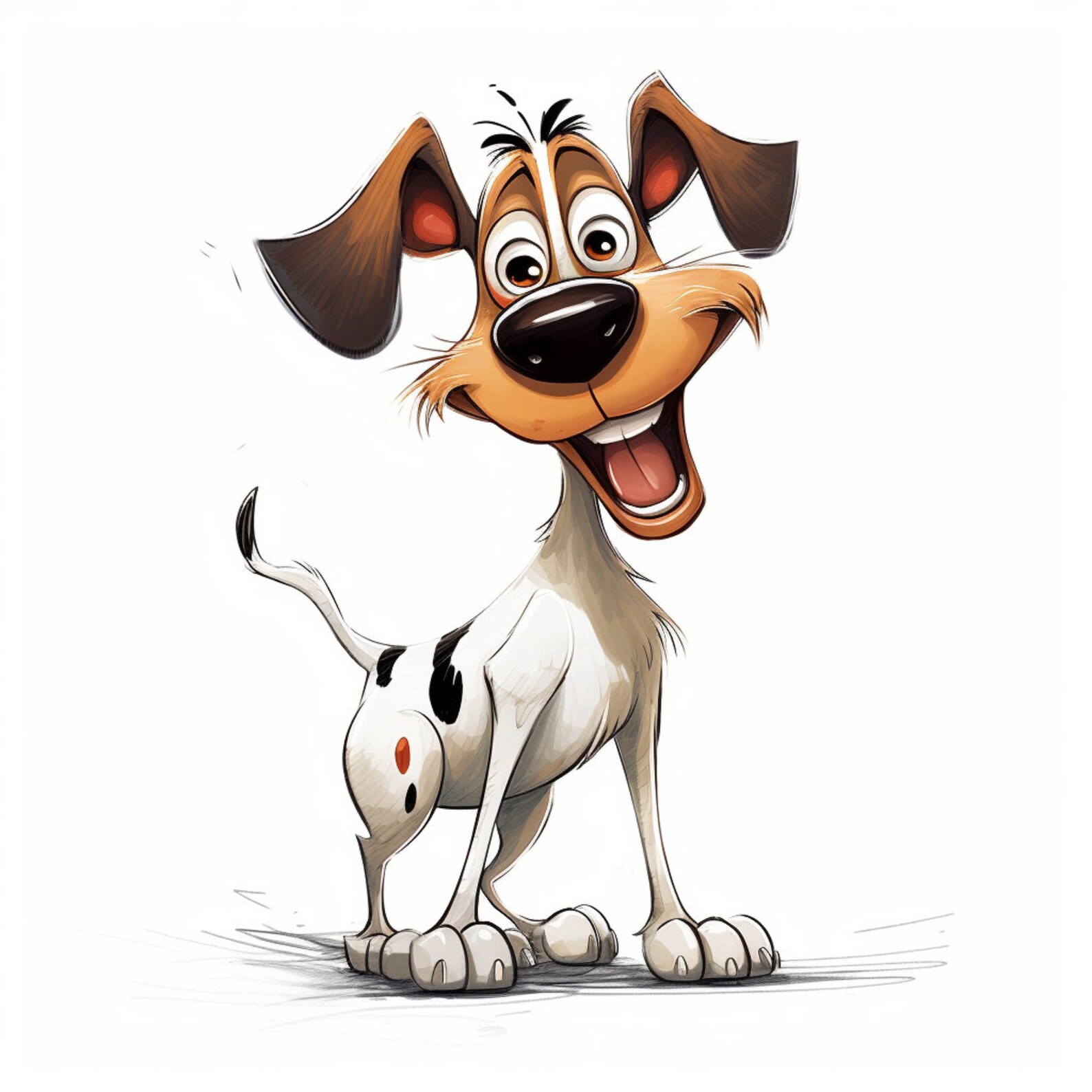 18 Cute Funny Silly Thin Dogs Clipart Bundle, JPG, Card Making, Clip ...