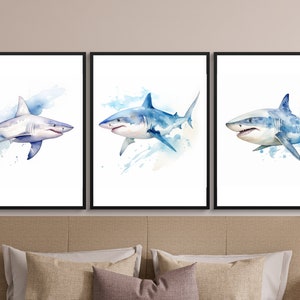 16 Shark Underwater Clipart Bundle, High-quality JPG, Craft Art, Card ...