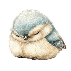 16 Cute Sleeping Bird Clipart Bundle, 16 JPG and Transparent PNG ...