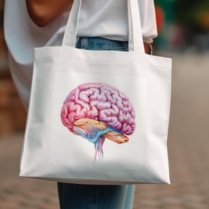 Pastel Anatomical Brain Clipart Bundle, High-quality JPG, Craft Art ...