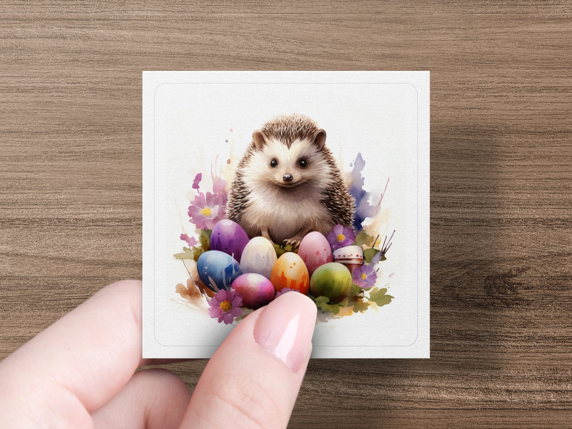Easter Hedgehog With Easter Eggs Clipart Bundle, High-quality JPG ...