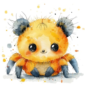 Baby Spider Clipart Bundle, 15 High-quality JPG, Craft Art, Card Making ...